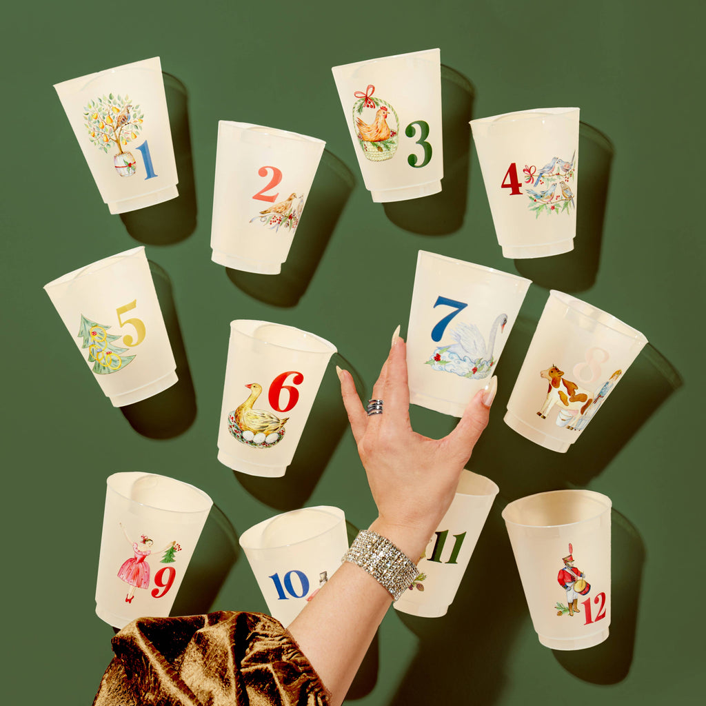 12 Days of Christmas Frosted Cups – Max + Molly