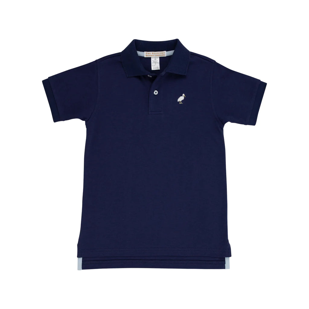 Nantucket Navy/Multicolor - Prim and Proper Polo SS - Pima – Max + Molly